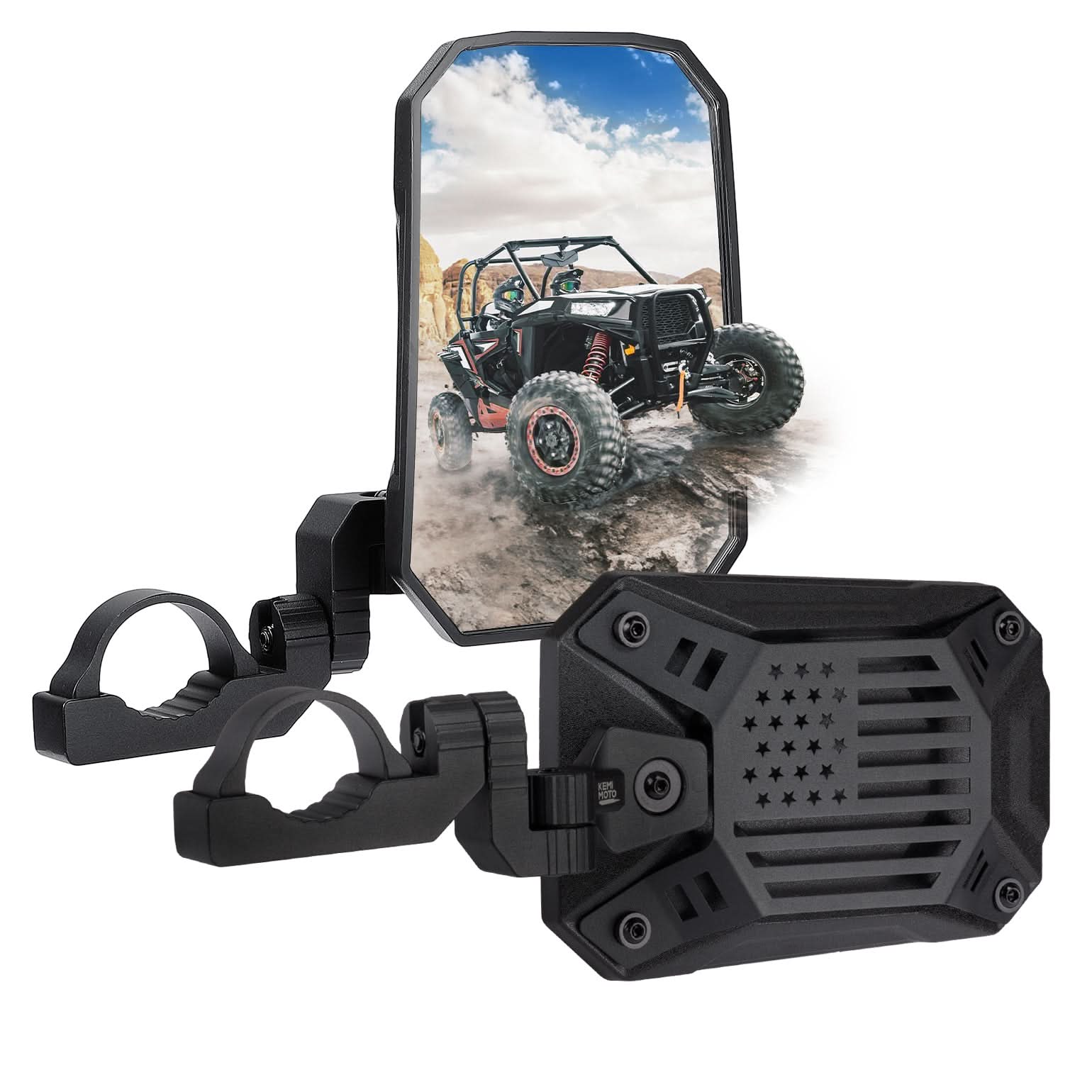 Side View Mirrors For Utv Polaris Rzr Can Am X3 Kemimoto
