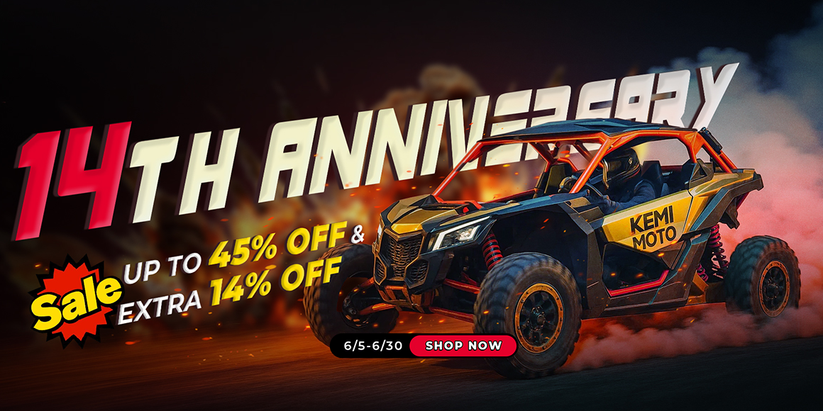 Kemimoto 14th Anniversary Deals: Save Big on Off-Road Accessories