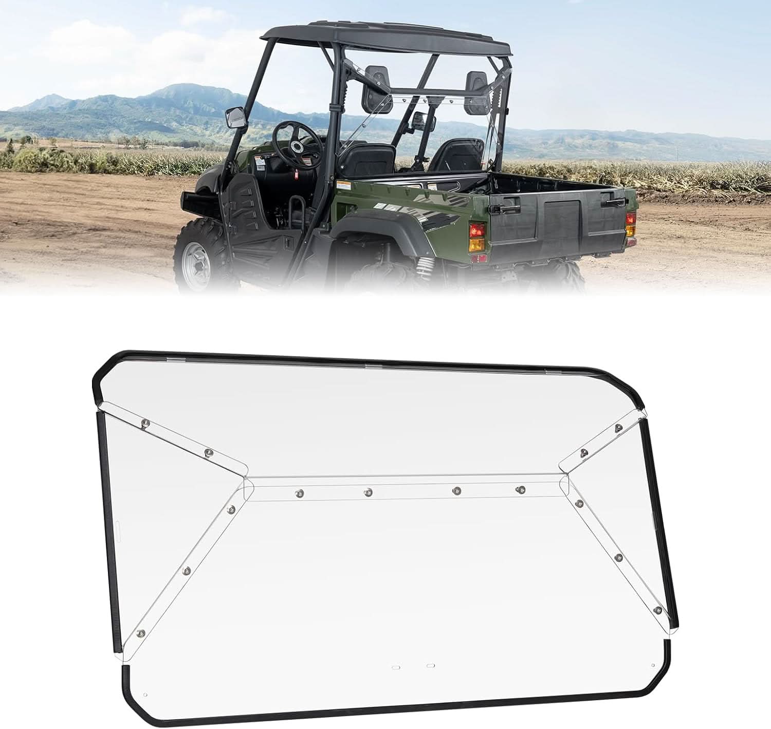 UTV Rear Windshield for Hisun 500/700 – Kemimoto
