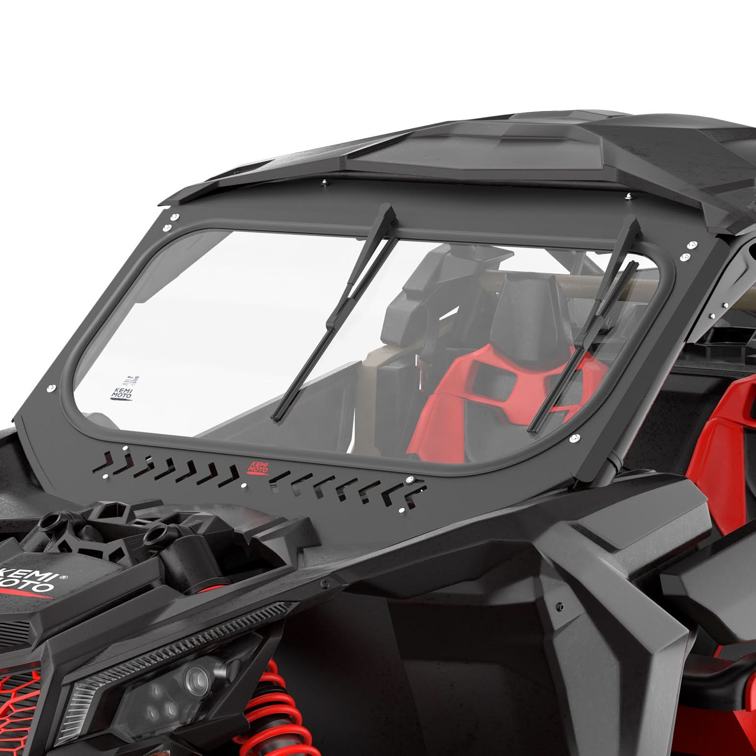 Glass Windshield with Sliding Vents for Can-Am Maverick X3 / X3 MAX ...