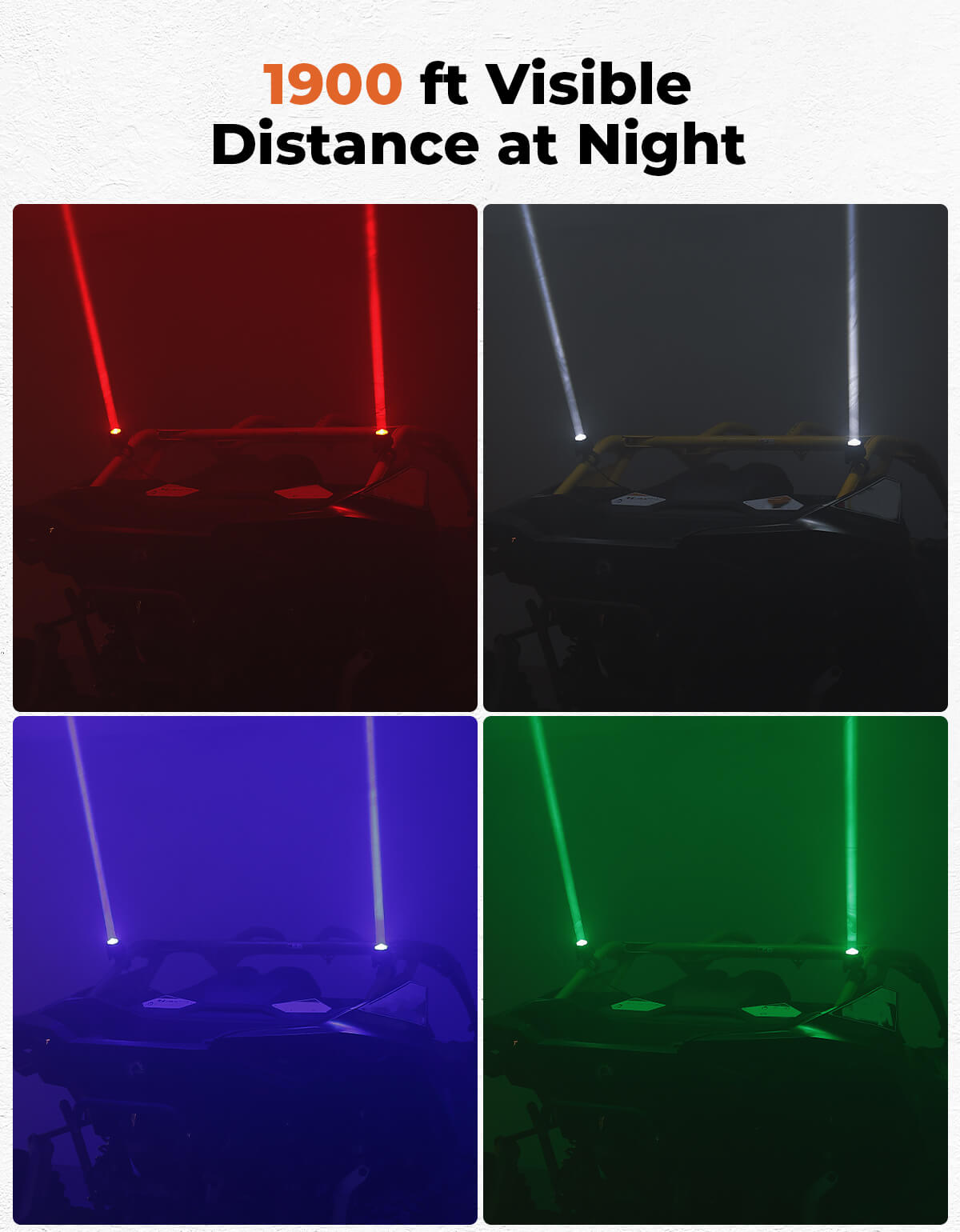 UTV LED Spot Lights for Can-Am Polaris CFMOTO – Kemimoto