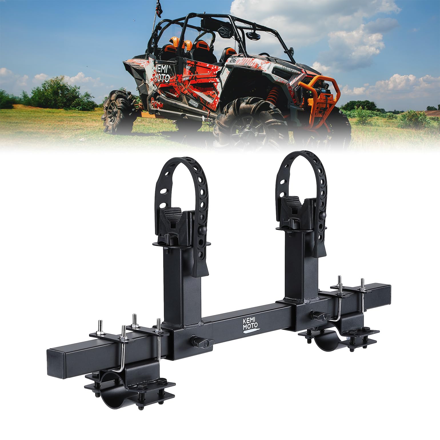 UTV Ice Auger Holder for 1.65''-2'' Roll Bar – Kemimoto