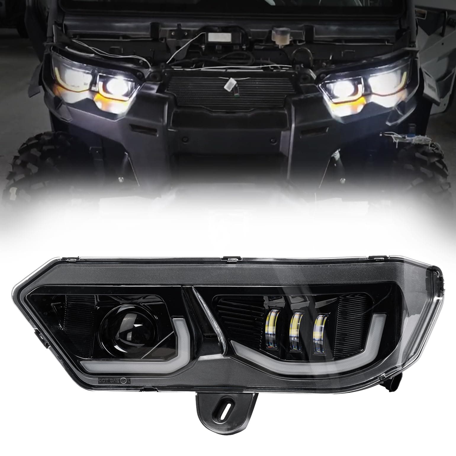 Can Am Defender LED Headlights – Kemimoto