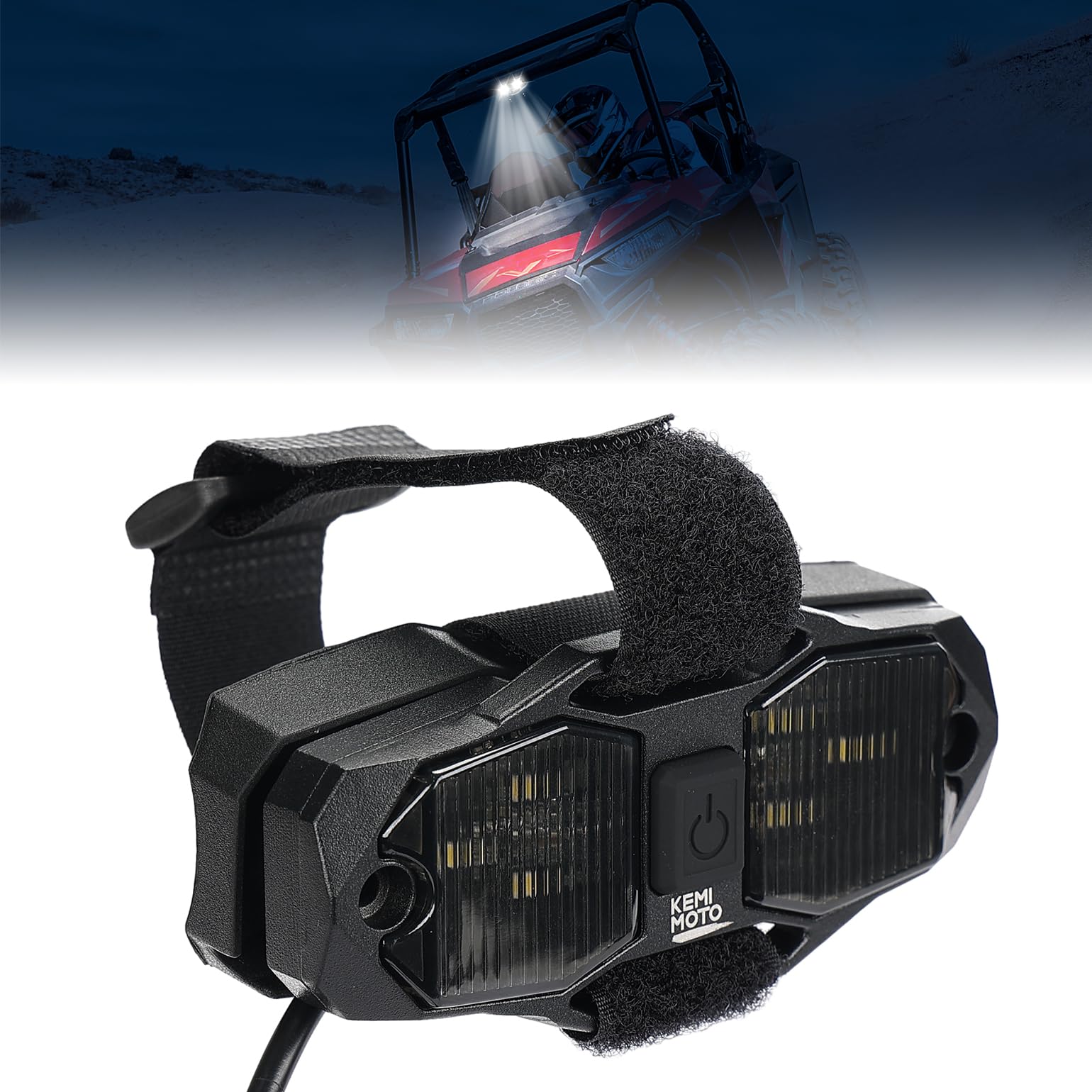 Universal Waterproof LED Light for Cab Roll Cage – Kemimoto