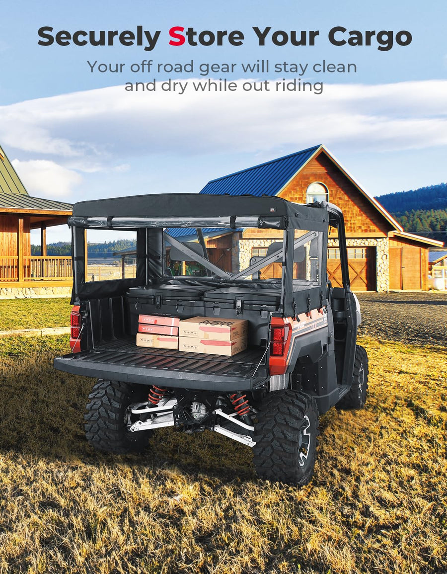 Cargo Camper Bed Cover for Polaris Ranger – Kemimoto