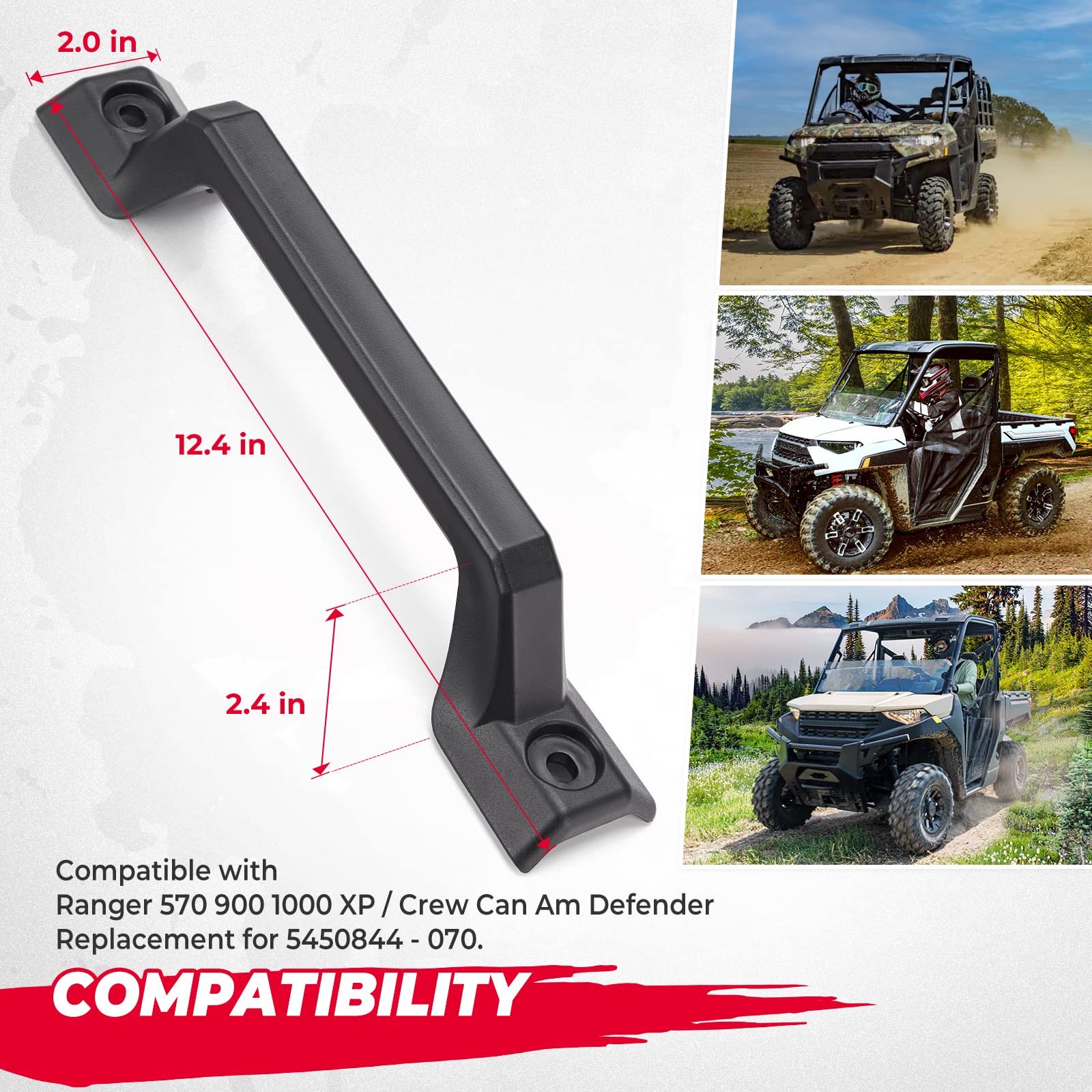 UTV Grab Handle for Ranger 570 900 1000/Defender – Kemimoto