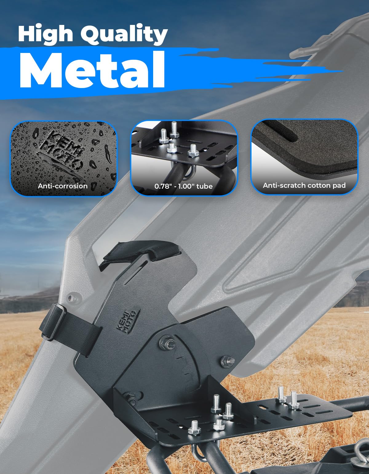 ATV Gun Boot Bracket for Kolpin Gun Boot IV, 6.0, 4.3/ Stronghold Gun ...