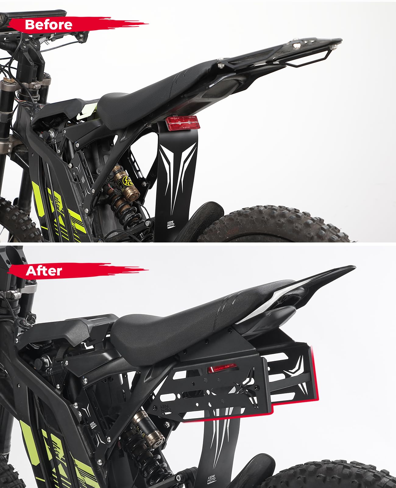 Motorcycle Side Racks Saddlebag Support Racks for Sur-Ron Light Bee ...