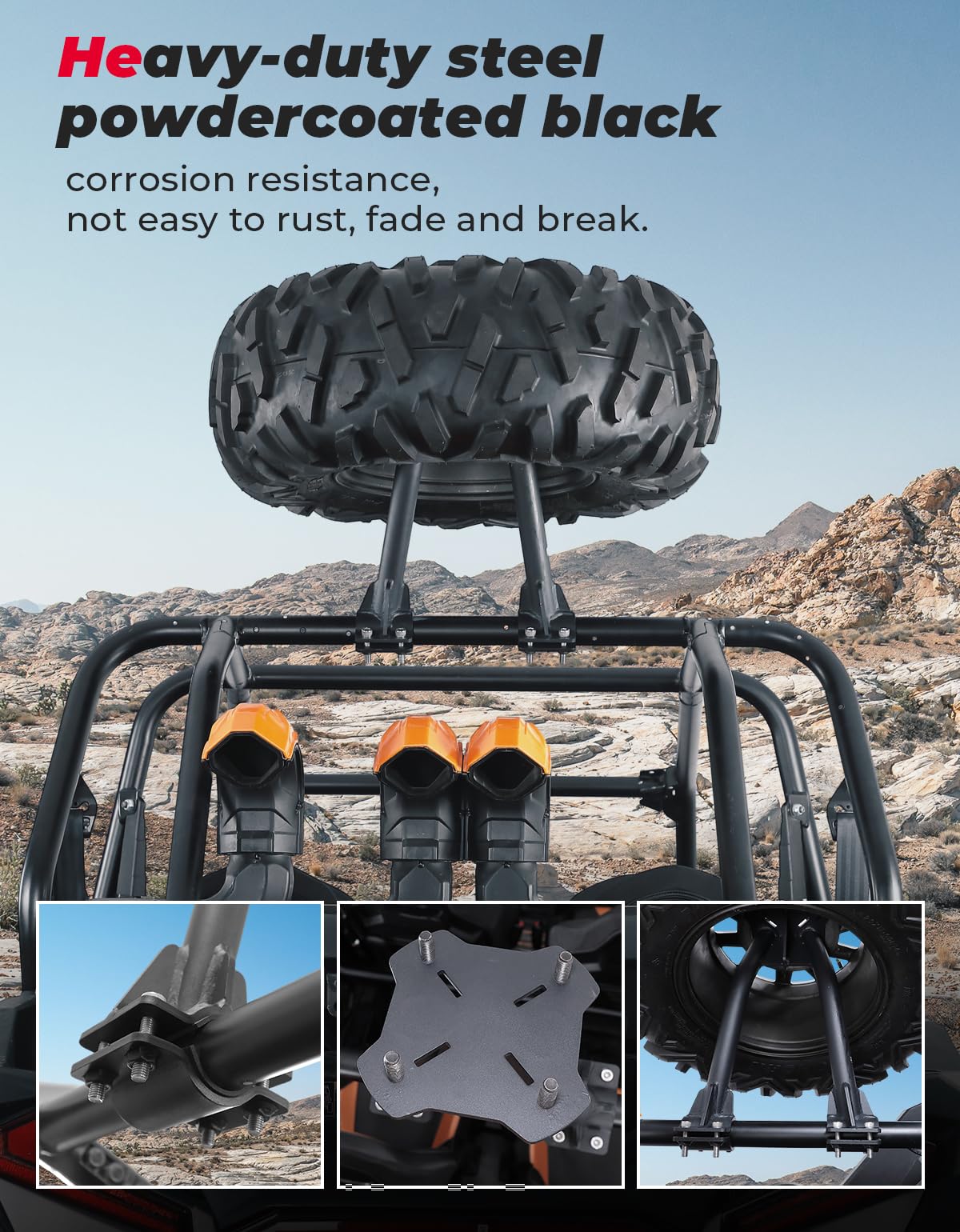 UTV Universial Spare Tire Carrier – Kemimoto