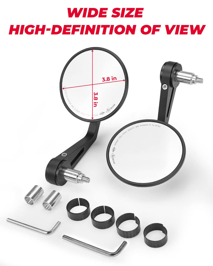 Universal Motorcycle Bar End Mirrors – Kemimoto