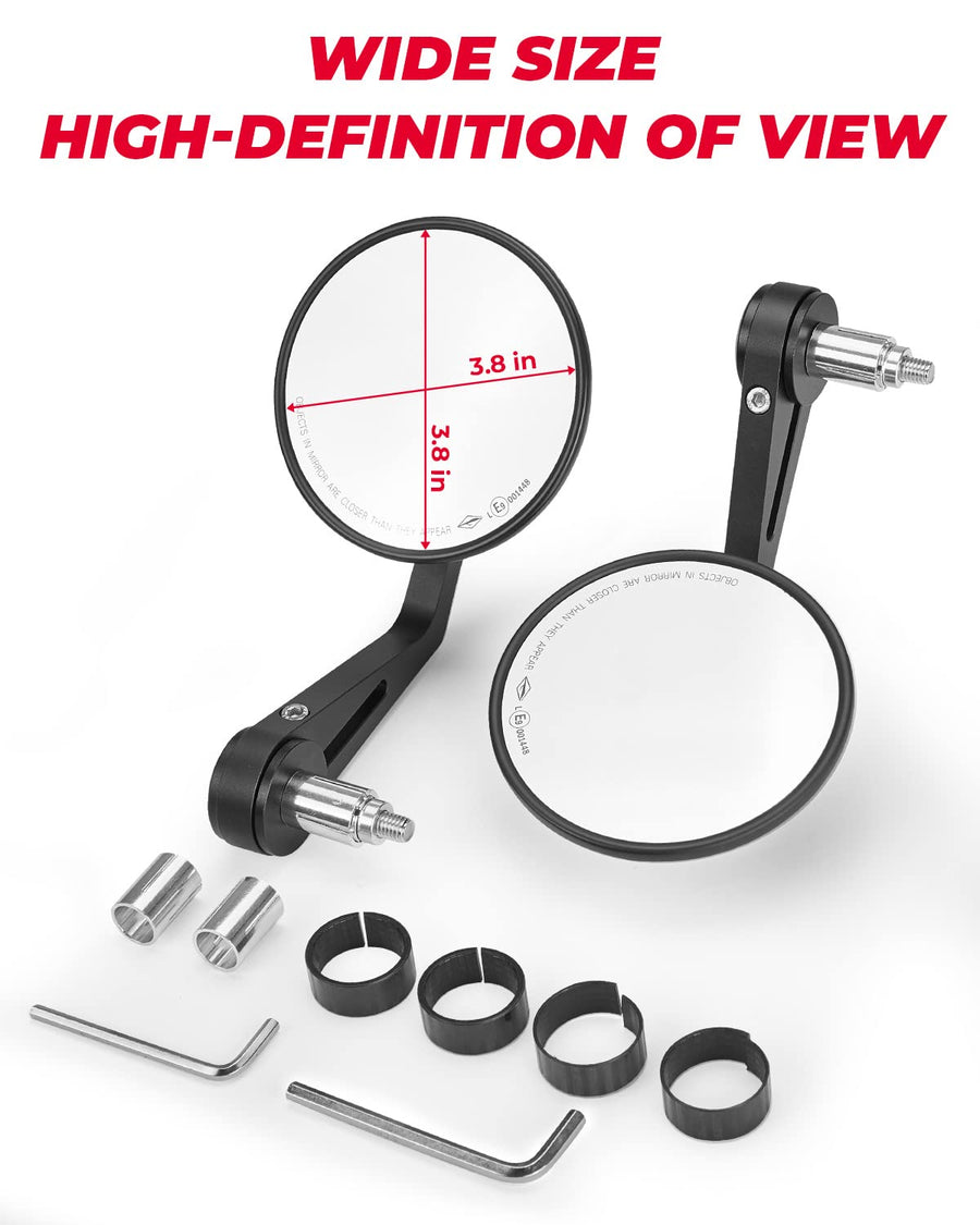 Universal Motorcycle Bar End Mirrors – Kemimoto