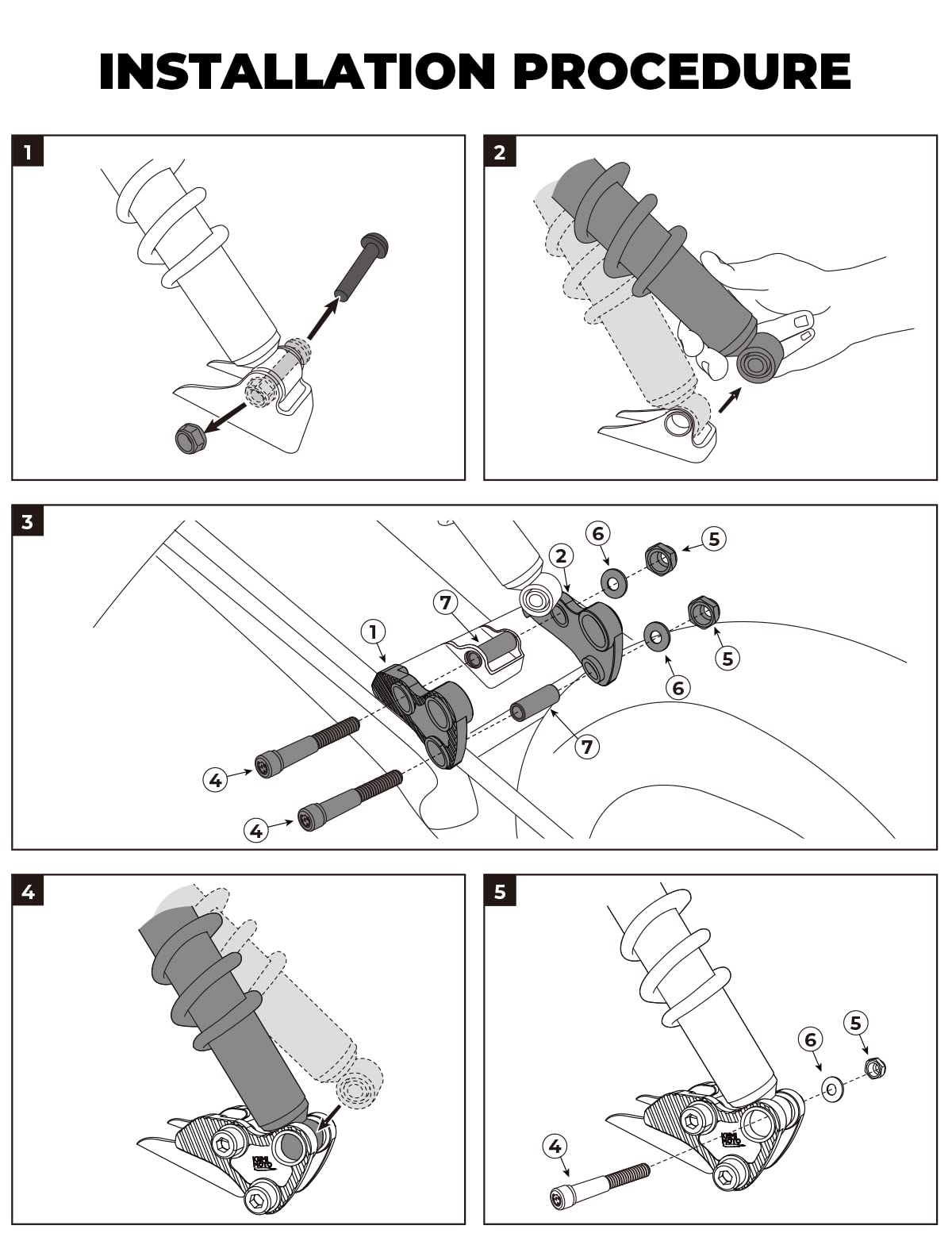 Honda Grom Rear Shock Lowering Kit – Kemimoto