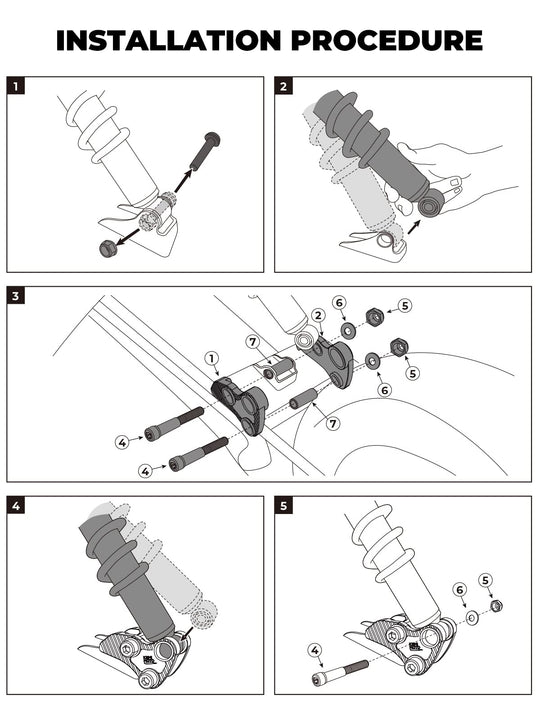 Honda Grom Rear Shock Lowering Kit – Kemimoto