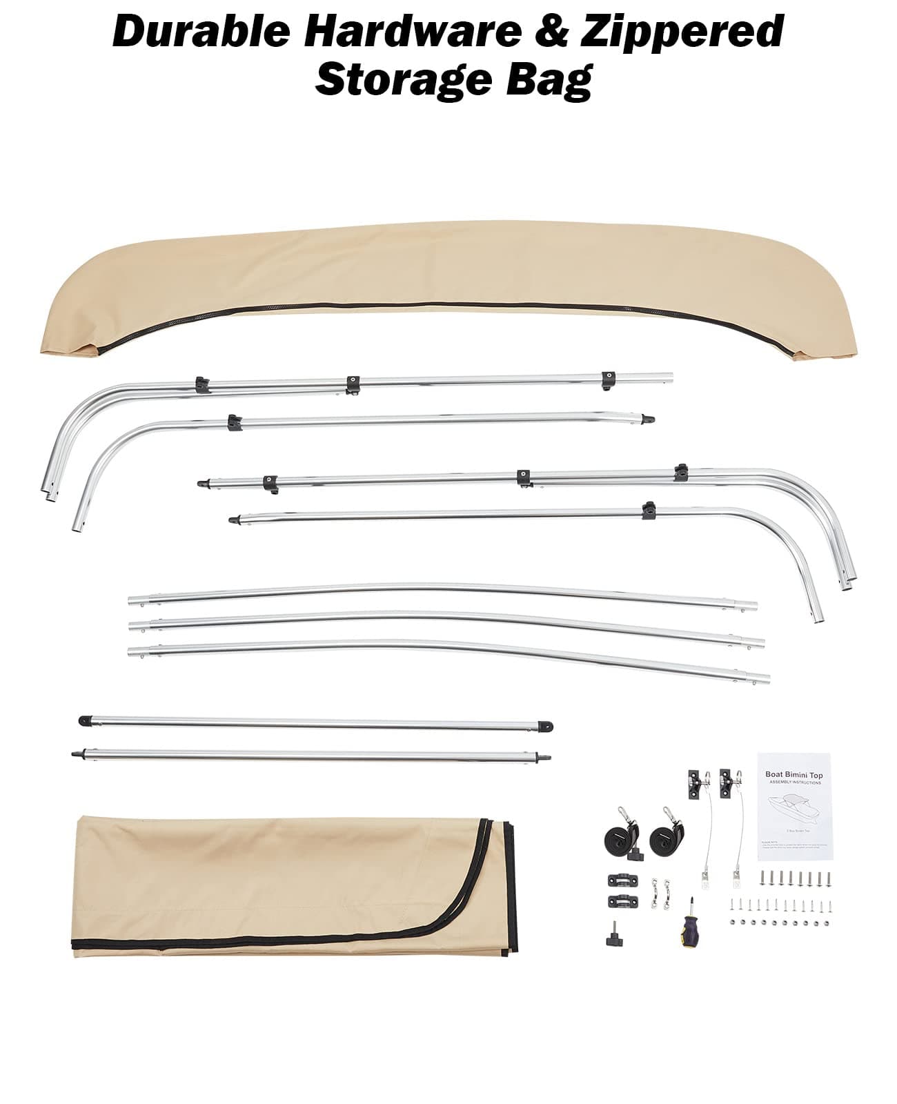 4 Bow Bimini Top Foldable 67''-96'' Width – Kemimoto