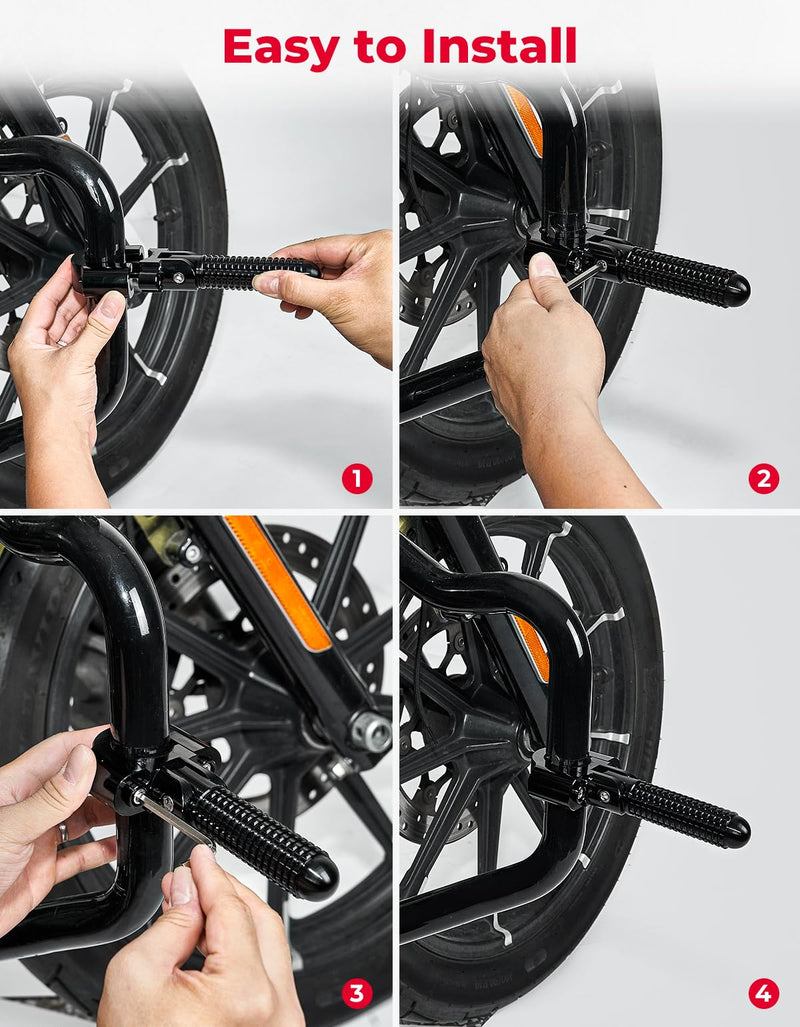 Universal Foldable Motorcycle Foot Pegs – Kemimoto