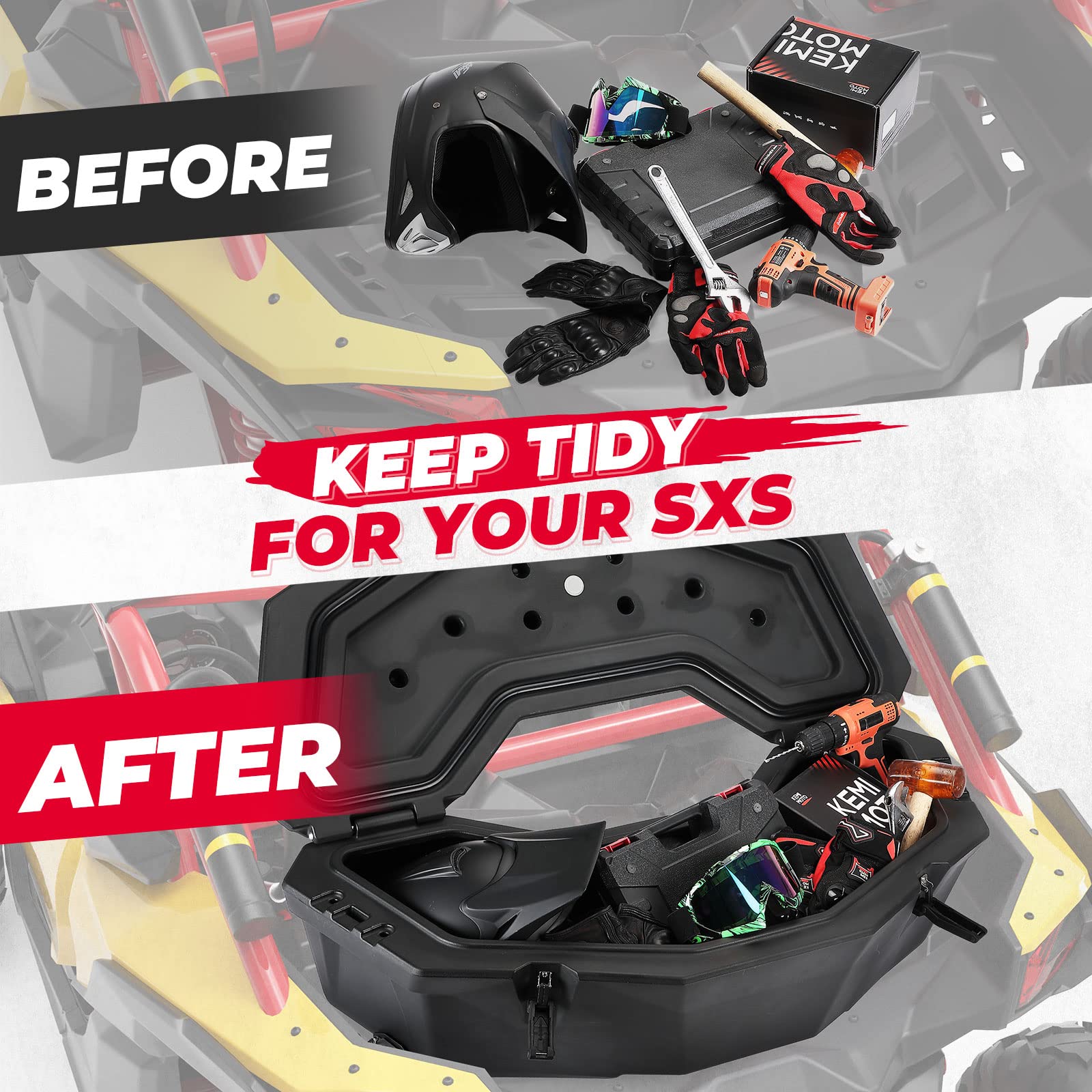 Can Am Storage Box Fits X3 Max Commander Outlander – Kemimoto