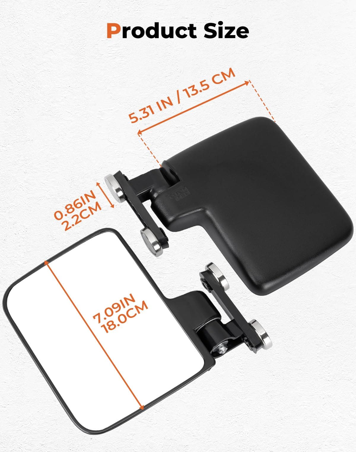 220Lbs Magnetic Side Mirrors for UTV Golf Cart Tractor Forklifts – Kemimoto