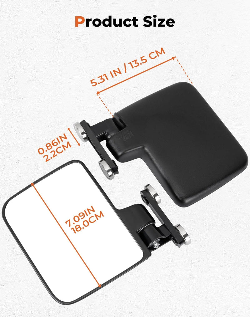 220Lbs Magnetic Side Mirrors for UTV Golf Cart Tractor Forklifts – Kemimoto