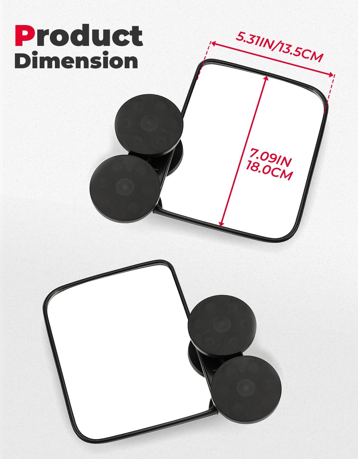 Magnetic Side Mirrors for Tractors, Lawn Mover, UTV, ATV – Kemimoto