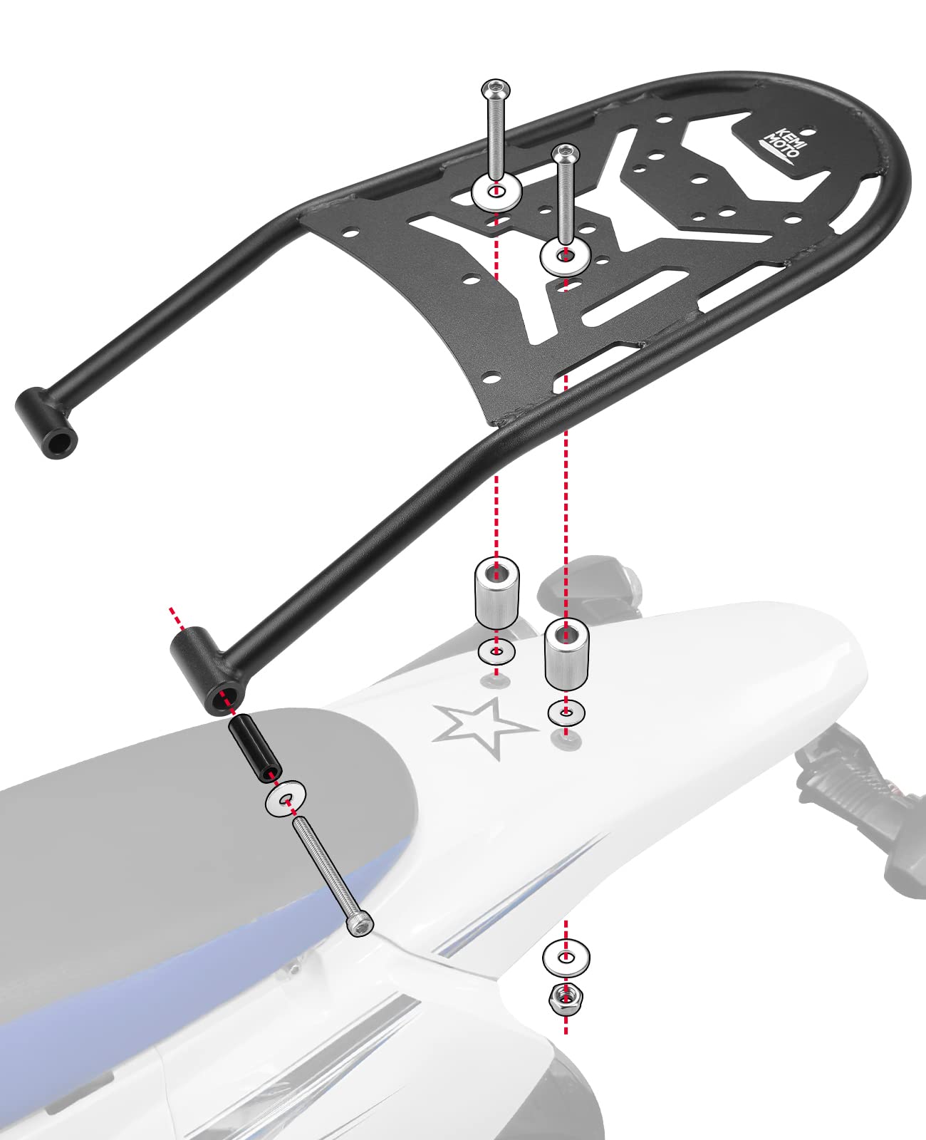 Luggage Storage Rack for DRZ400S DRZ400SM – Kemimoto