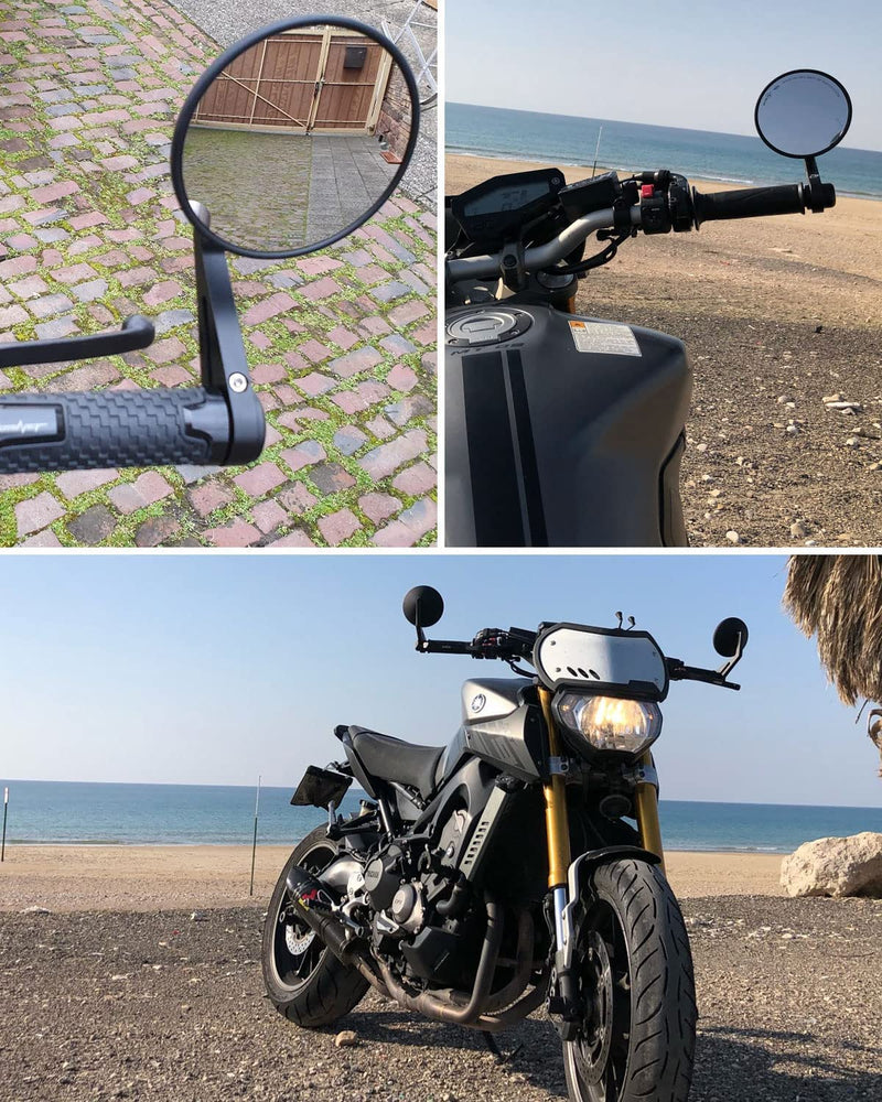 Universal Motorcycle Bar End Mirrors – Kemimoto