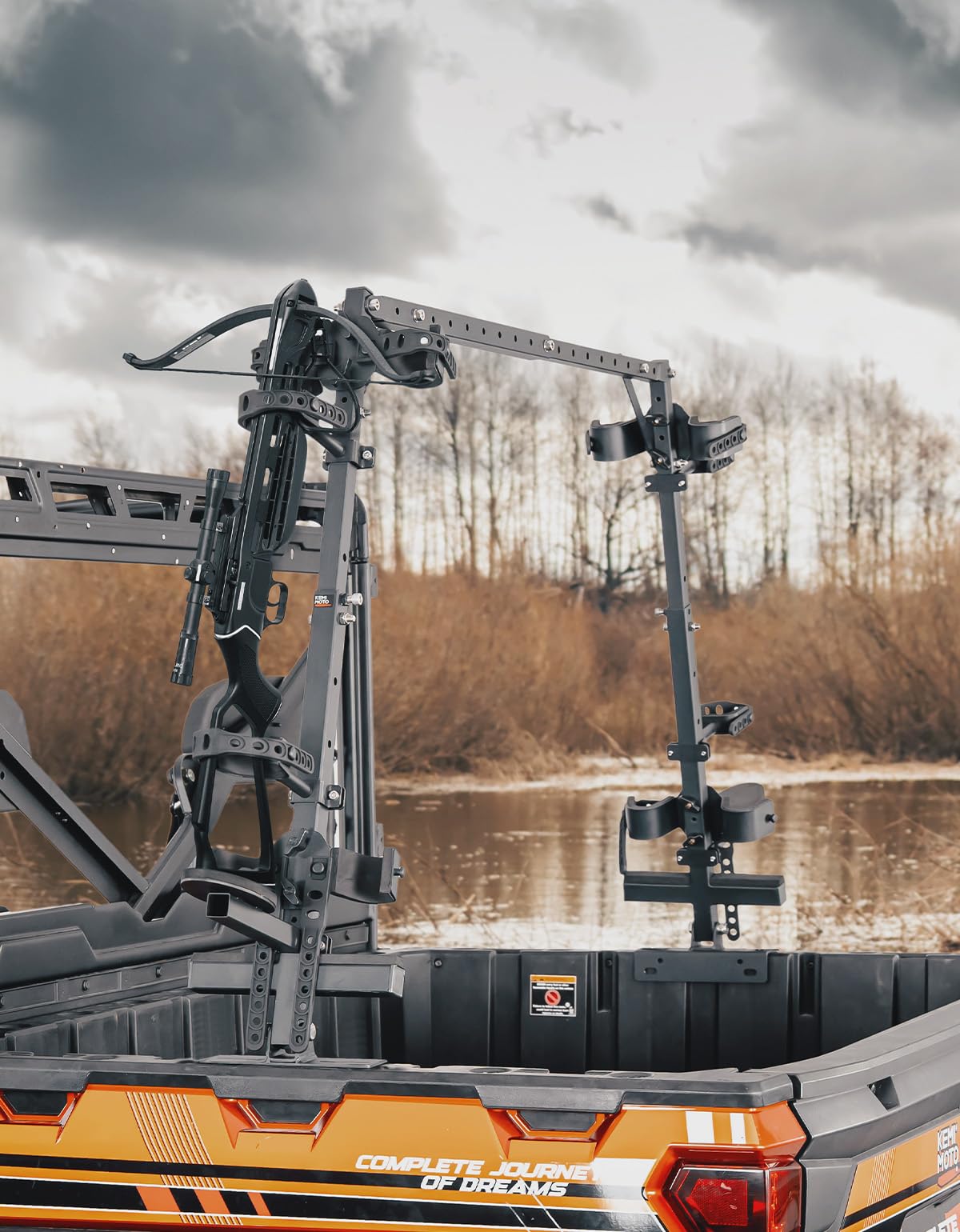 UTV Double Crossbow Rack for Polaris Ranger General Pioneer – Kemimoto