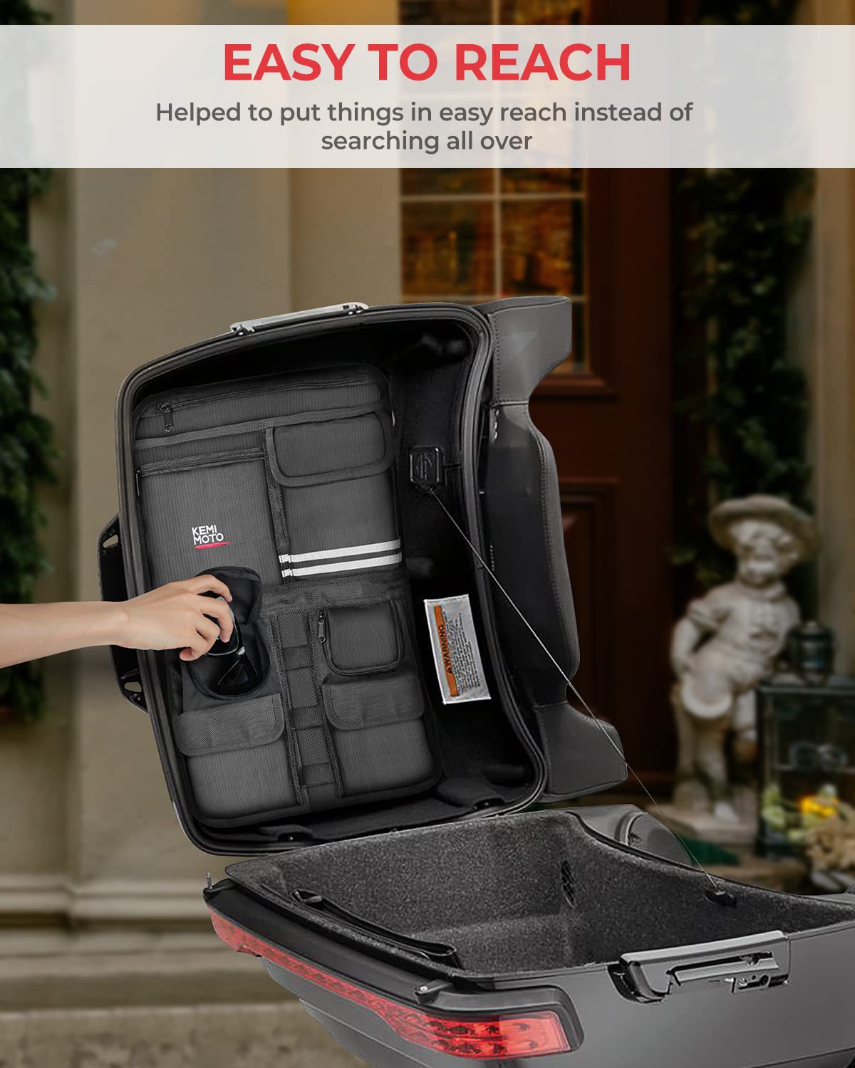 Tour Pack Lid Organizer – Kemimoto