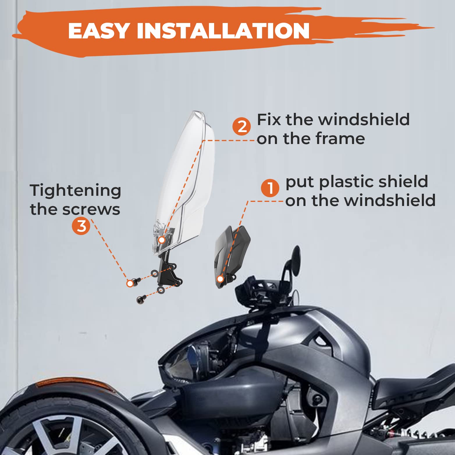 Can Am Ryker Windshield – Kemimoto