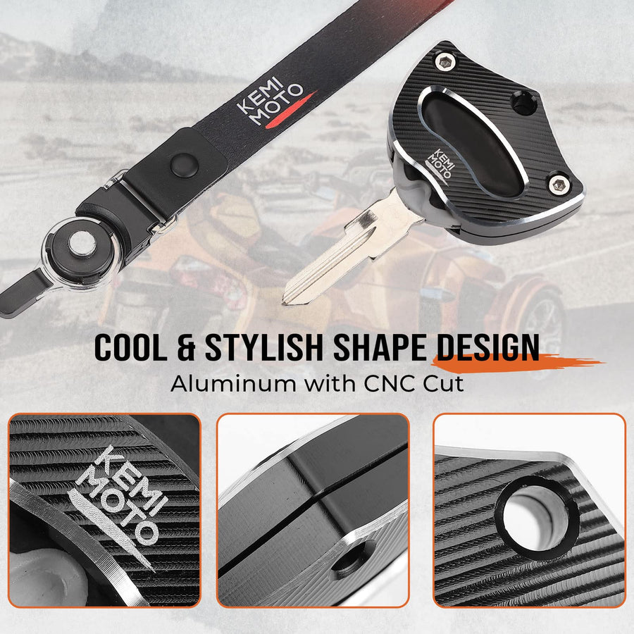 Key Holder With Lanyard Fit Can-Am Spyder – Kemimoto