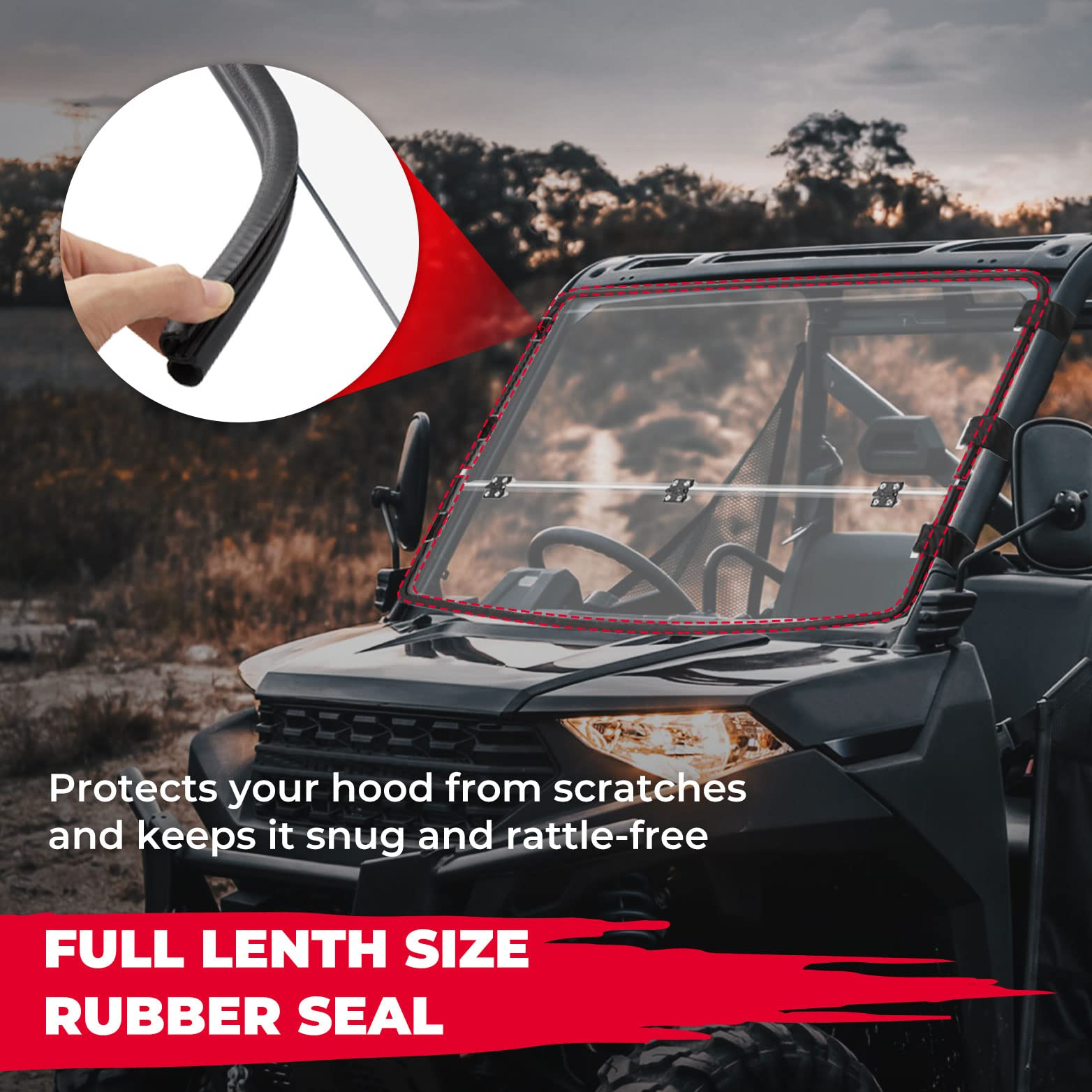 Polaris Ranger Flip Up Windshield – Kemimoto