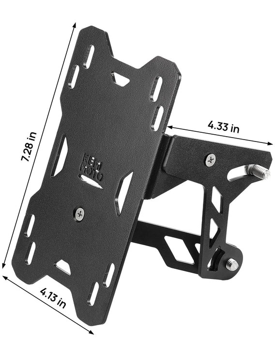 Motorcycle Side Mount License Plate Bracket and LED Light – Kemimoto