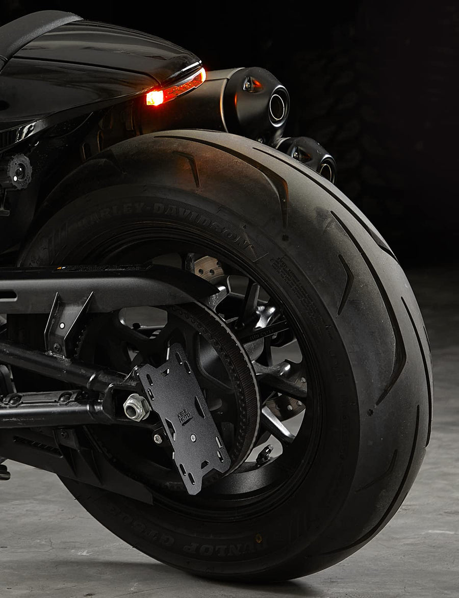 Motorcycle Side Mount License Plate Bracket and LED Light – Kemimoto