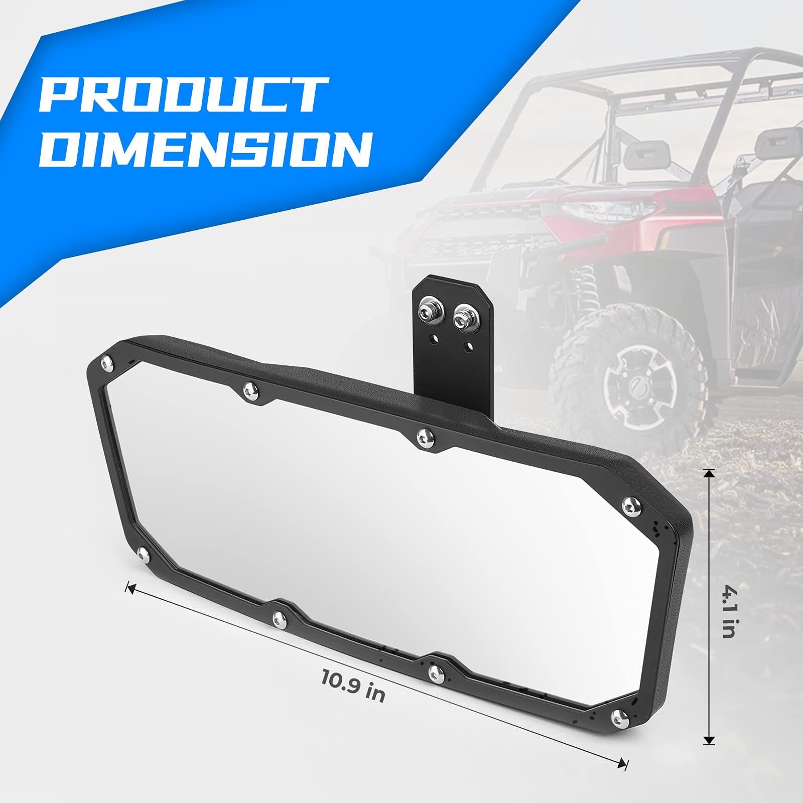 2022 Polaris Ranger Rear View Mirror – Kemimoto