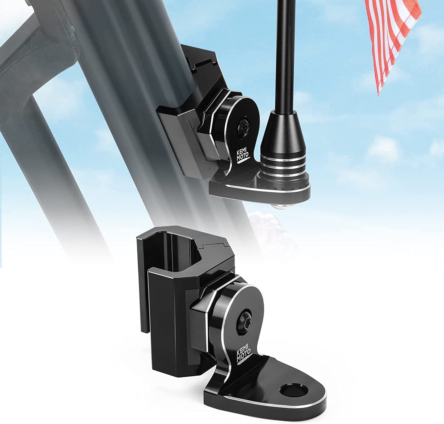 UTV Pro-fit Whip Mounts – Kemimoto